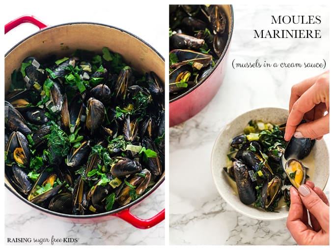 Moules Marinière (Mussels in a Cream Sauce) | Add Some Veg